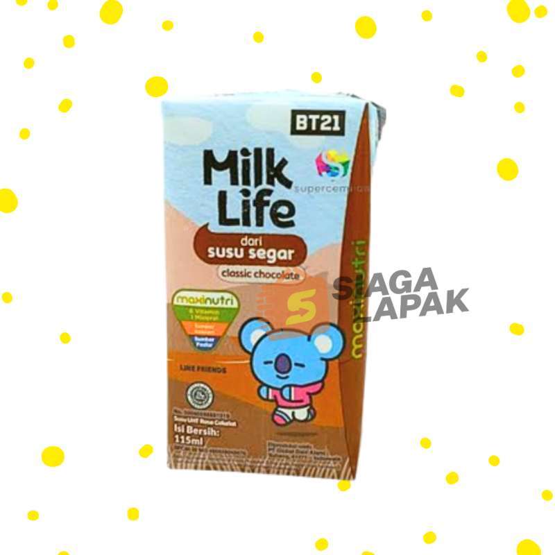 Promo Milk Life Susu Uht Mini 125ml All Varian Coklat Vanila Stroberi Diskon 10% Di Seller Siaga ...
