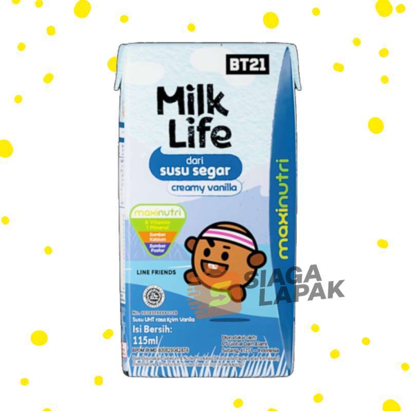 Promo Milk Life Susu Uht Mini 125ml All Varian Coklat Vanila Stroberi Diskon 10% Di Seller Siaga ...