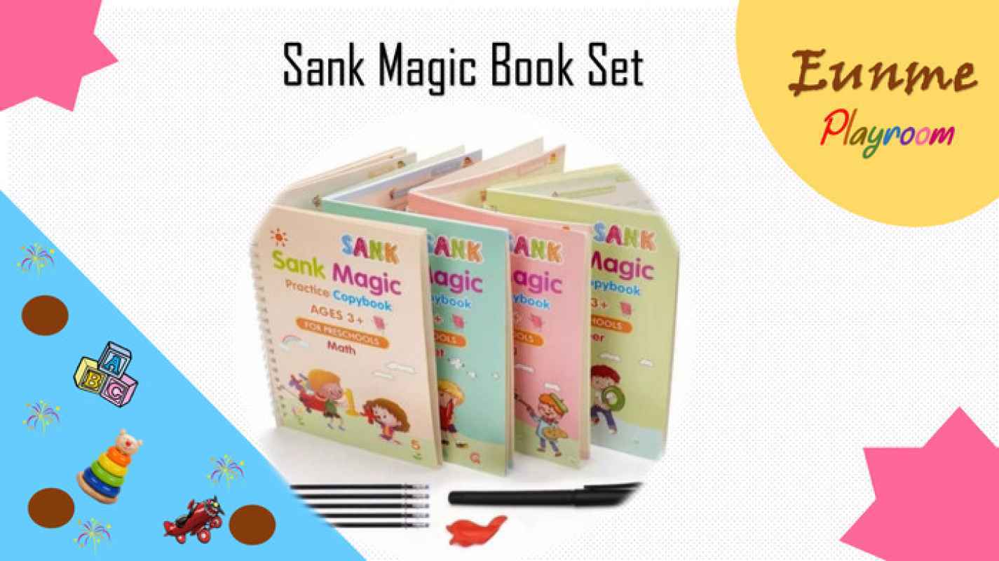 Promo Sank Magic Book Set Handwriting Reusable Buku Anak Belajar ...