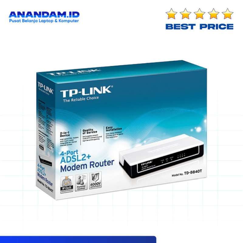 Jual Tp-link Td-8840t - Adsl2+ Modem Router Tp Link Di Seller Anandam ...