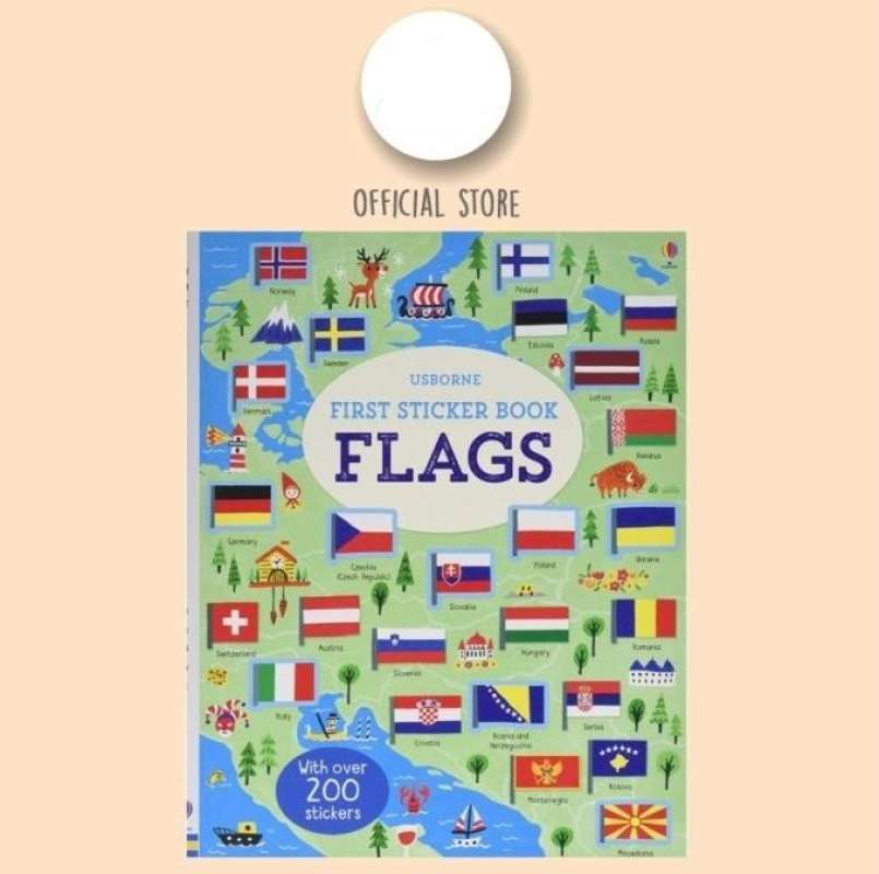 Promo Buku Stiker Bendera Negara Dunia Usborne Sticker Book Flags Diskon 31% di Seller Pilihan ...