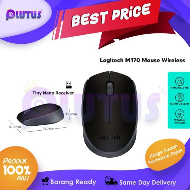 Promo Logitech Mouse M170 Wireless Diskon 23% Di Seller Gugiyu Store ...