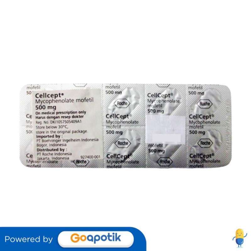 Jual Cellcept 500 Mg Strip 10 Kaplet Di Seller Apotek Kayu Manis - Kayu ...