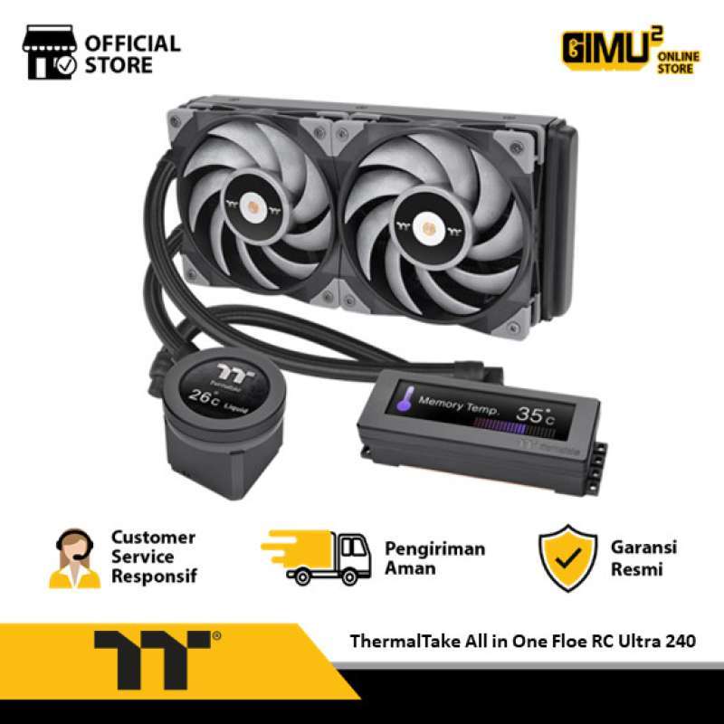 Promo ThermalTake Floe RC Ultra 240 CPU & Memory AIO Liquid Cooler ...
