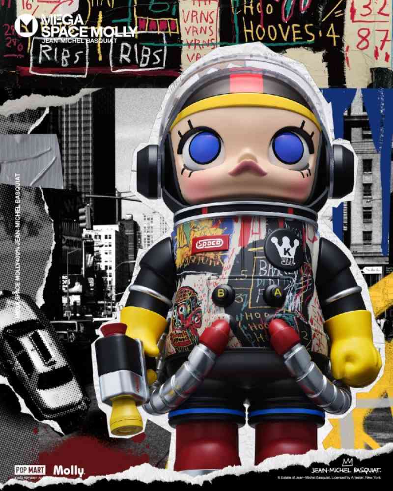 Jual Pop Mart Mega Collection 400% Space Molly Jean-michel Basquiat Di ...