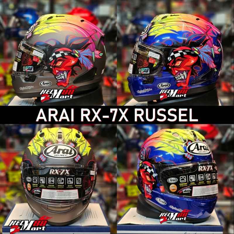 Jual Arai RX-7X Russell - Helm ARAI Full Face Arai RX7X Original di Seller Helm Mart 88 Official ...