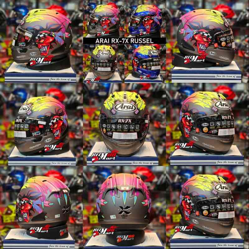 Jual Arai RX-7X Russell - Helm ARAI Full Face Arai RX7X Original di Seller Helm Mart 88 Official ...