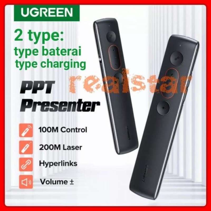 Promo Ugreen Laser Pointer Remote Controller Presenter Wireless 2.4Ghz ... Promo Ugreen Laser Pointer Remote Controller Presenter Wireless 2.4Ghz ...
