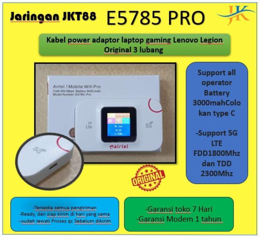 Jual Mifi Modem Wifi 5g Lte Telkomsel E5785-pro Support All Operator ...