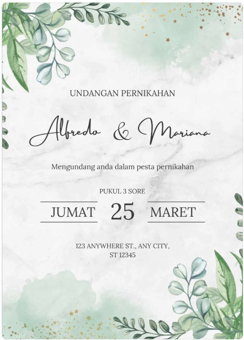 Jual Desain Undangan 004 Di Seller El Fatih - Wirokerten, Kab. Bantul ...