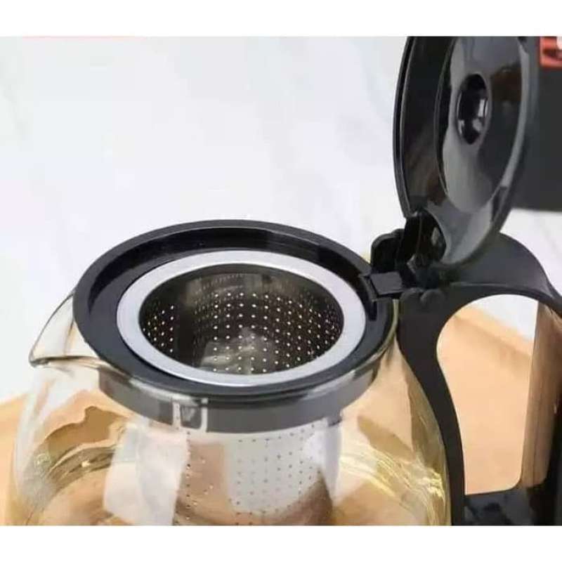 Jual Tea pot Set 5 in 1 Teko kaca dengan saringan di Seller silvia cell ...