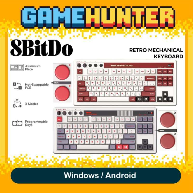 Jual 8BitDo Retro Mechanical Keyboard di Seller GameHunter Official ...