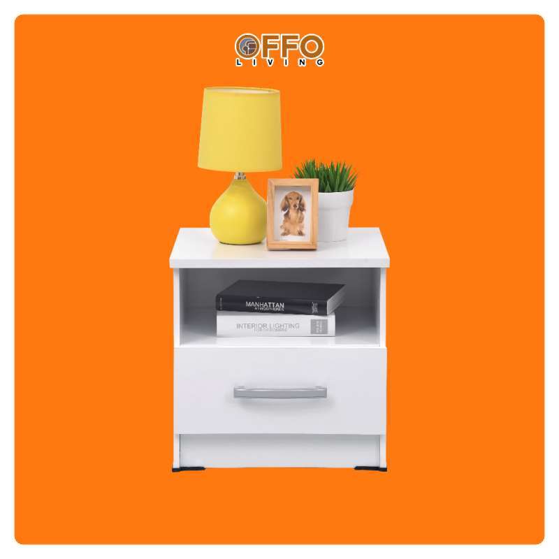Promo Offo Living - Meja Nakas Minimalis Kamar Tidur 1 Laci - Orc ...