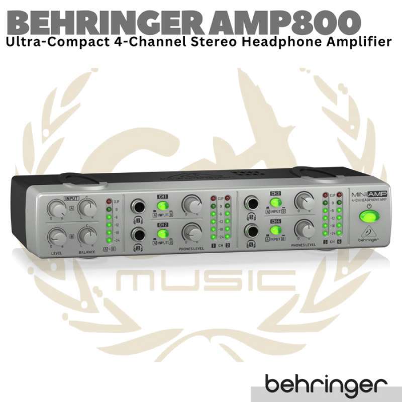 Jual Behringer Amp800 V2 Ultra Compact 4 Channel Stereo Headphone ...