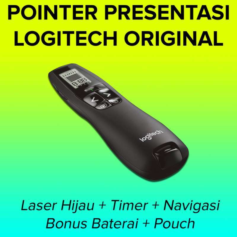 Promo Pointer Clicker Remote Presentasi Logitech Green Laser Hijau Diskon 23% Di Seller Alice ...