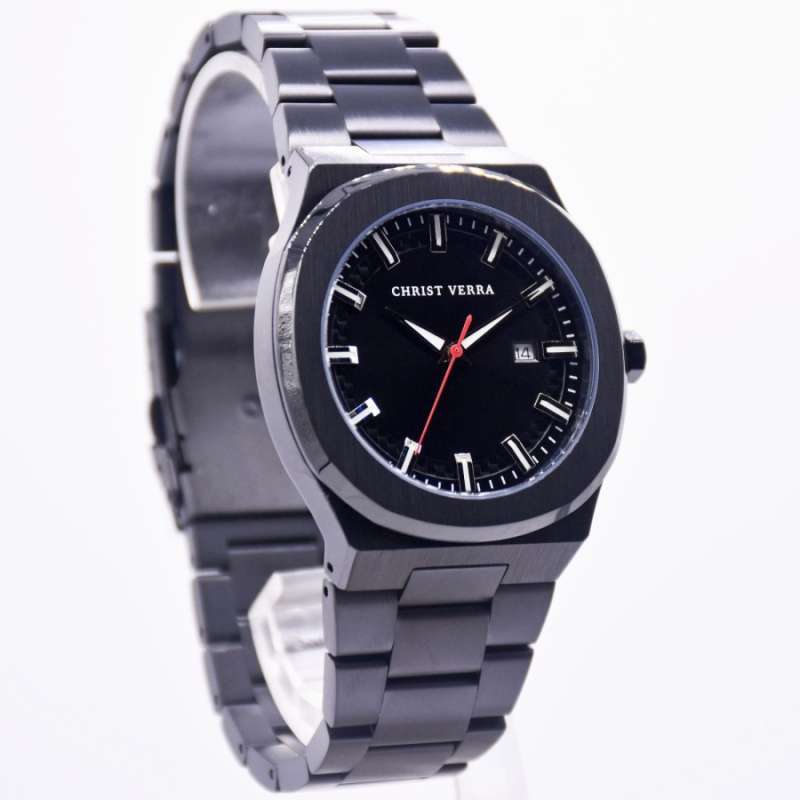 Promo Jam Tangan Pria Christ Verra Cv 10459g-16 Blk Original & Garansi ...