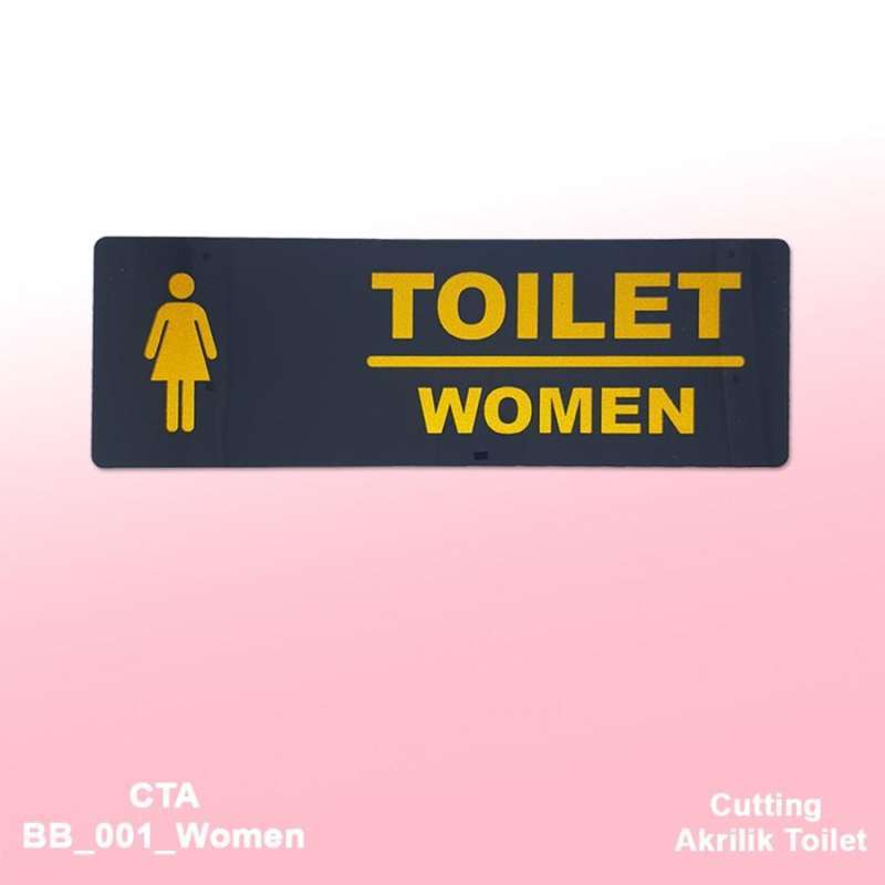 Jual Hiasan Dinding Papan Akrilik Logo Toilet Di Seller Trigi - Waru ...