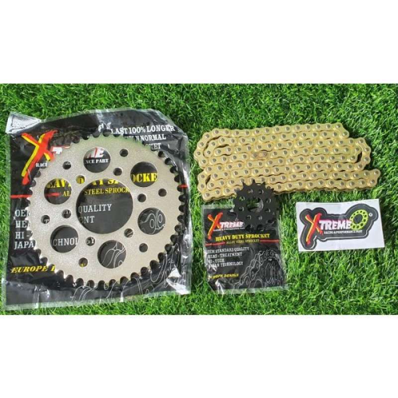 Jual GIR GEAR SET HONDA CBR 150R NEW 2019 428H XTREME ( 6 lubang baut ) - 428 16___428 45 ...