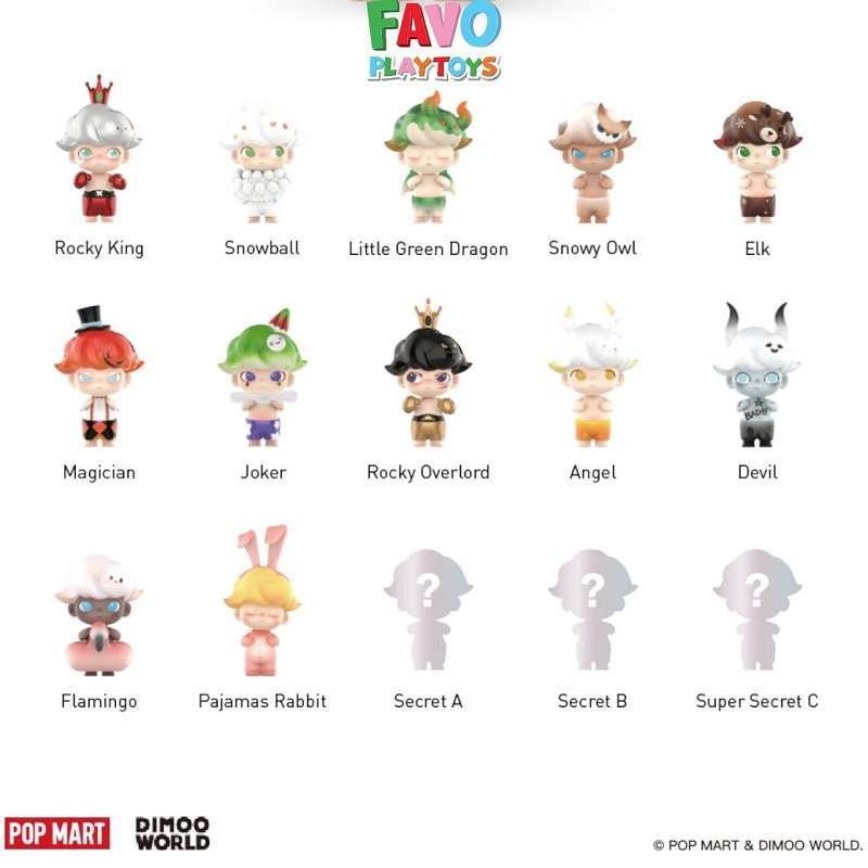 Promo POP MART x DIMOO Retro Series - FULL SET 12 PCS Diskon 6% di ...