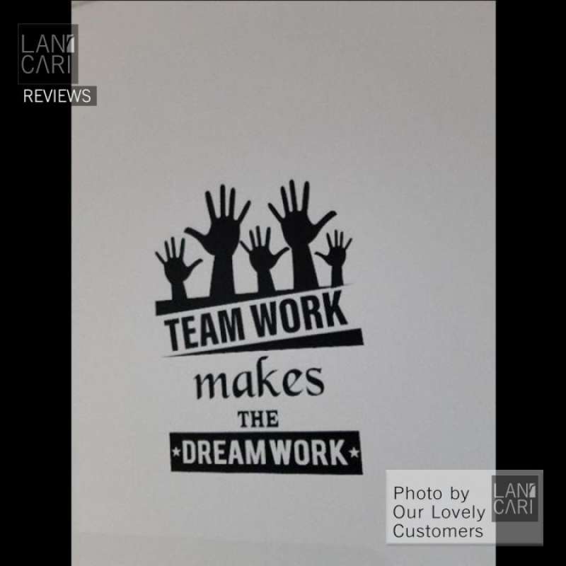 Promo Sticker Cutting Decal Team Work Stiker Dinding Kaca Kantor Office ...