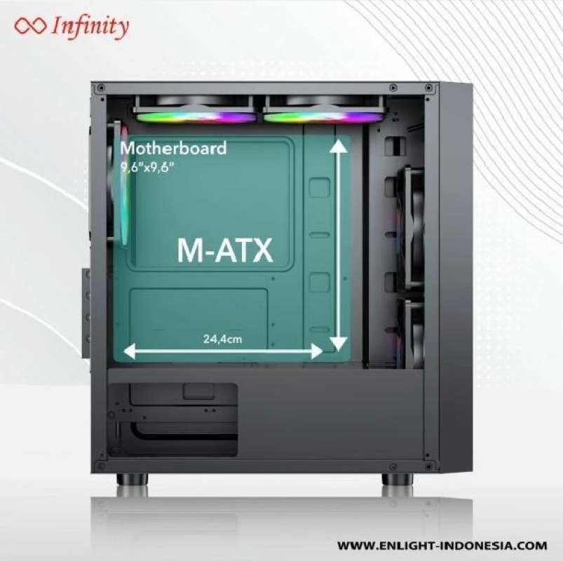 Jual Infinity Strike | Casing Pc Micro Atx | Cpu Pc Case Gaming Di ...