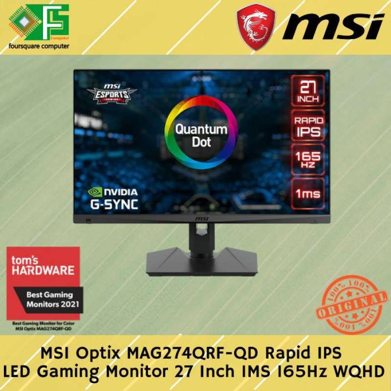 Jual MSI Optix MAG274QRF-QD LED Gaming Monitor 27 Inch IPS 1MS 165Hz WQHD di Seller Foursquare ...