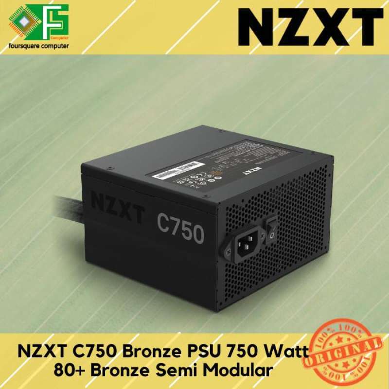 Jual NZXT C750 Bronze PSU 750 Watt 80 Plus Bronze Power Supply 750W 80 ...