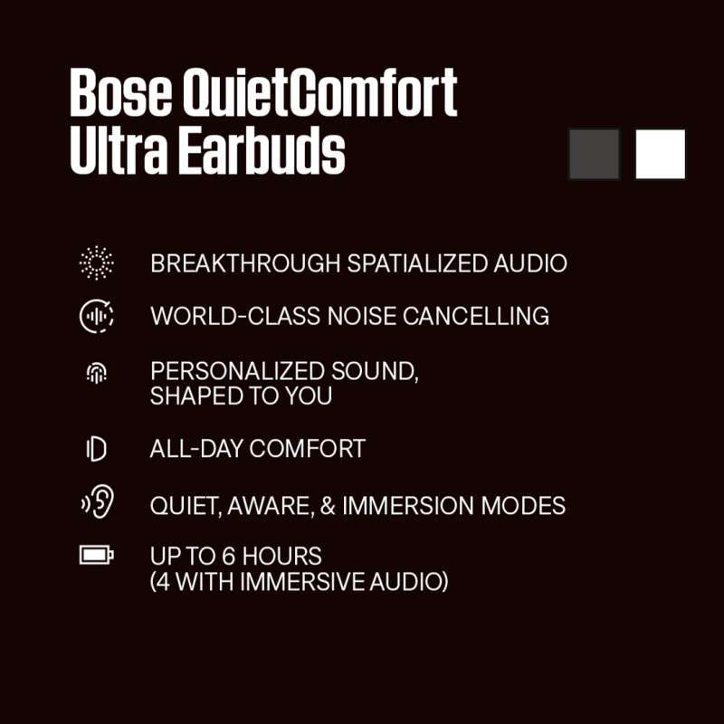 Jual Bose Quietcomfort Ultra Earbuds Anc Noise Cancelling Tws Earphone ...