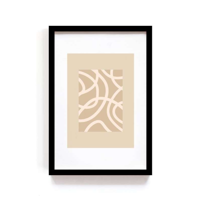 Promo Wall Decor Aesthetic Simple Abstrak Nordic Minimalis Frame Kayu ...