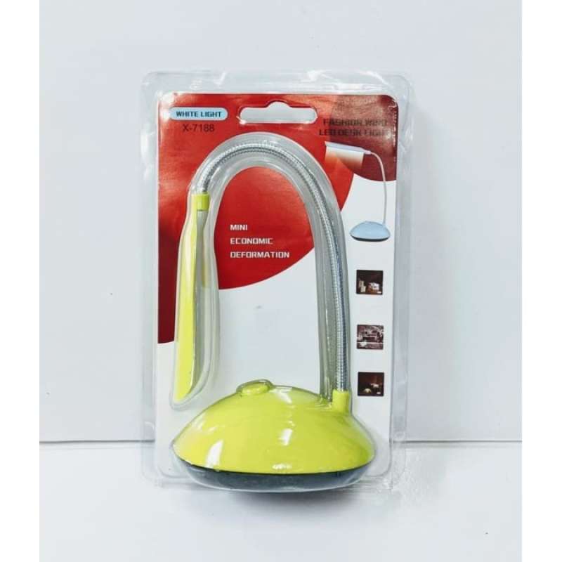 Jual Lampu Belajar LED Meja Mini Terang Desk Lamp V-7188 Tenaga Baterai ...