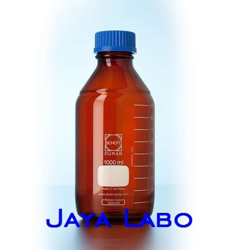 Promo Duran Botol Sampel Vol. 1000 Ml / Lab Bottle Kaca (amber / Coklat ...
