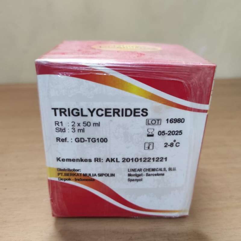 Promo Reagen Triglycerides - TG Trigliserid 2x50 ml Glory Diagnostics Diskon 33% di Seller ...