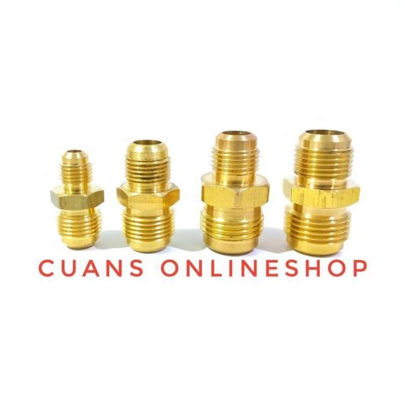 Jual Double Nepel Reducer Reduser 1/4x1/2 Atau 1/2x1/4 Converter Pipa ...