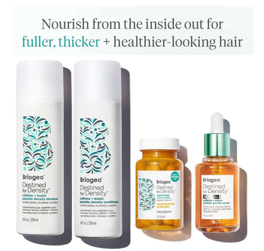 Promo Briogeo Destined for Density thick full hair Shampoo Conditioner ...