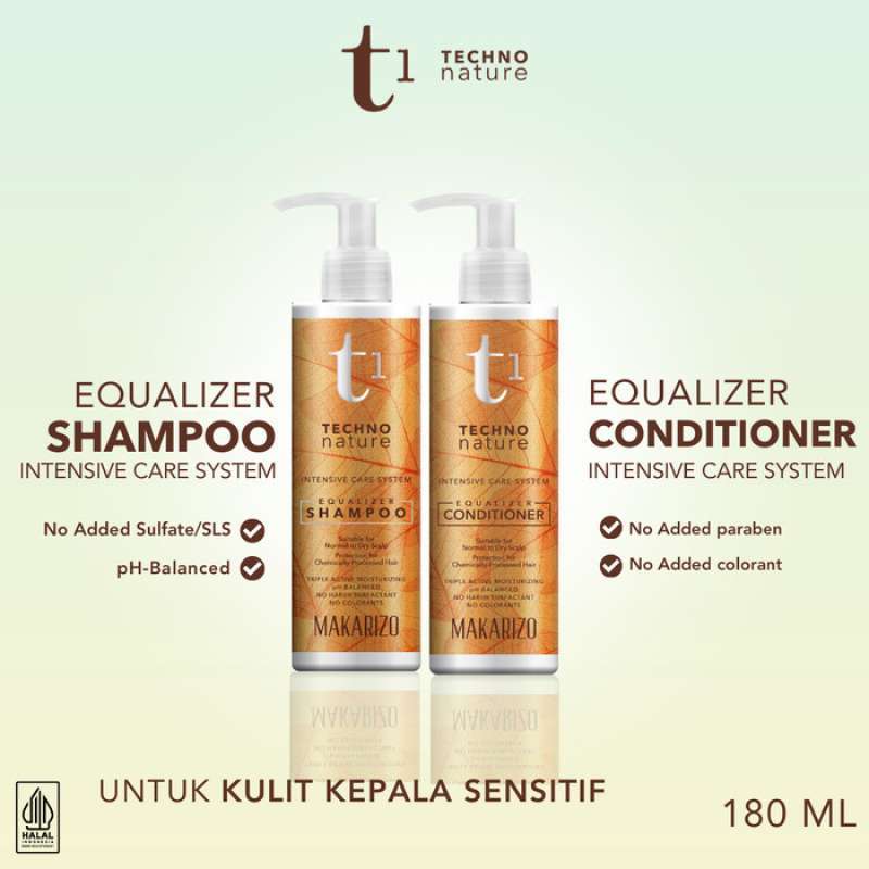 Promo Paket Isi 2 - T1 Teno Equalizer Shampoo & Conditioner 180 Ml ...