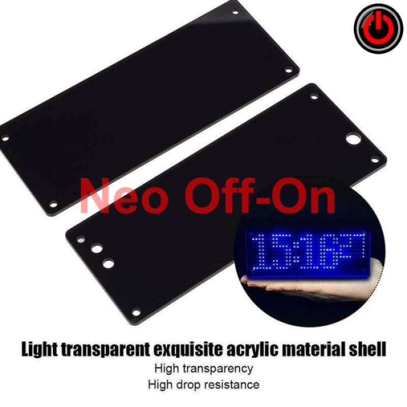 Promo DIY Rakit Sendiri SMD LED Dot Matrix Digital Clock Kit Jam Meja ...