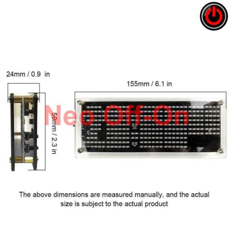 Promo DIY Rakit Sendiri SMD LED Dot Matrix Digital Clock Kit Jam Meja ...