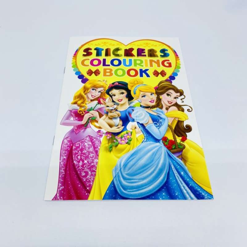 Promo Buku Mewarnai Sticker Anak Small 16 Halaman Disney Princess Diskon 23% Di Seller Faika ...