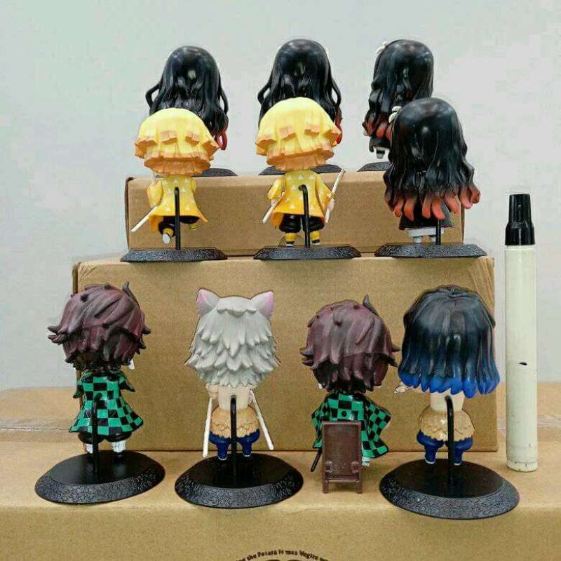 Jual Mainan mini static figure Tanjiro nezuko hashibira kamado Tinggi ...