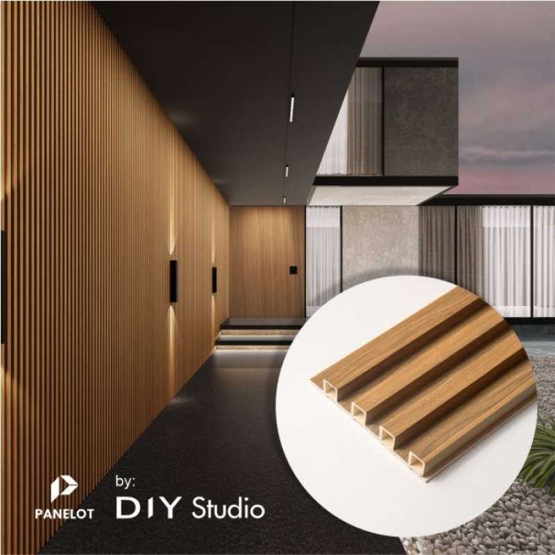 Promo Panelot Wall Panel Pvc | Wood Panel Wpc | Diy Studio | 4 Strip ...