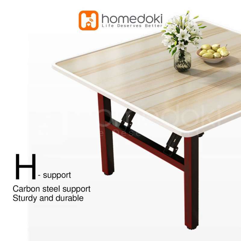 Promo Homedoki Meja Lesehan / Meja Lipat / Meja Kayu / Meja Makan Lipat Diskon 57% Di Seller ...