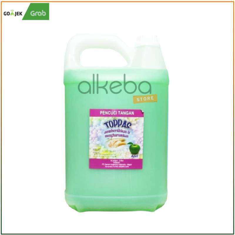 Promo Toppas Handsoap galon 5 liter sabun cuci tangan aroma apel soap ...