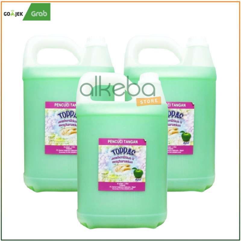 Promo Toppas Handsoap galon 5 liter sabun cuci tangan aroma apel soap ...