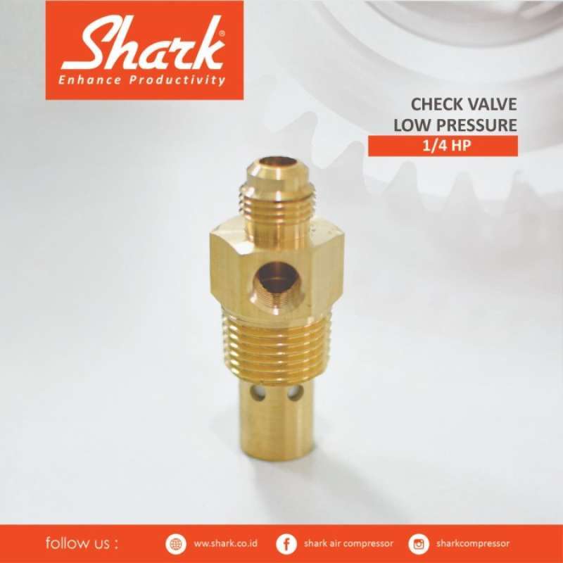 Promo Check Valve Kompressor 1/4 Hp Shark Diskon 27% Di Seller ...