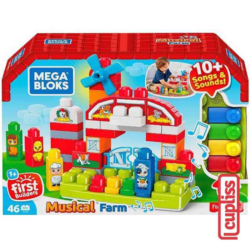 Promo Fisher Price Gct50 Mega Bloks Musical Farm First Builders Diskon ...