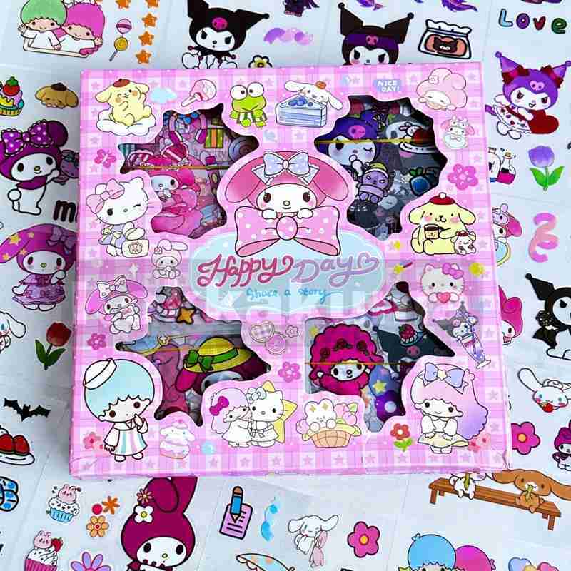 Promo Ready Sticker Anak My Melody Sanrio Isi 100 Lembar Sticker Box ...