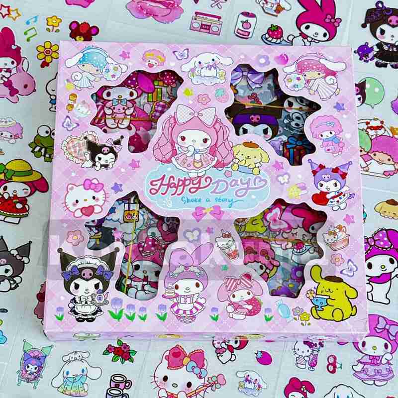 Promo Ready Sticker Anak My Melody Sanrio Isi 100 Lembar Sticker Box ...