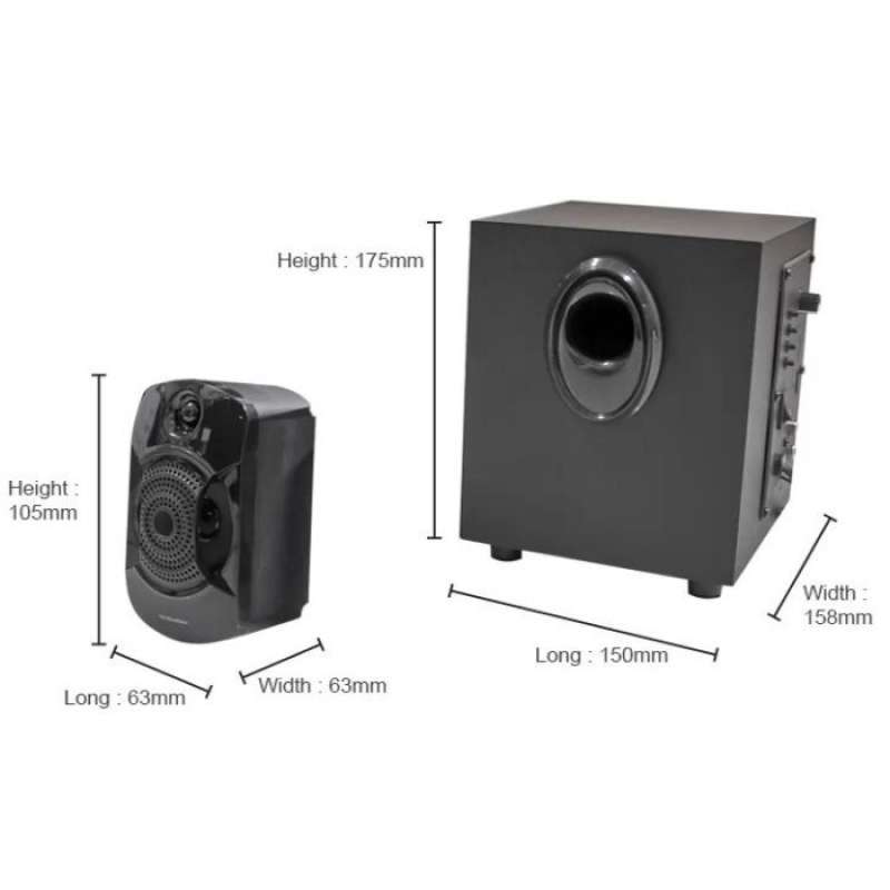 Jual Speaker Simbadda CST 3000N+ RGB - Bluetooth USB SD Card AUX di ...
