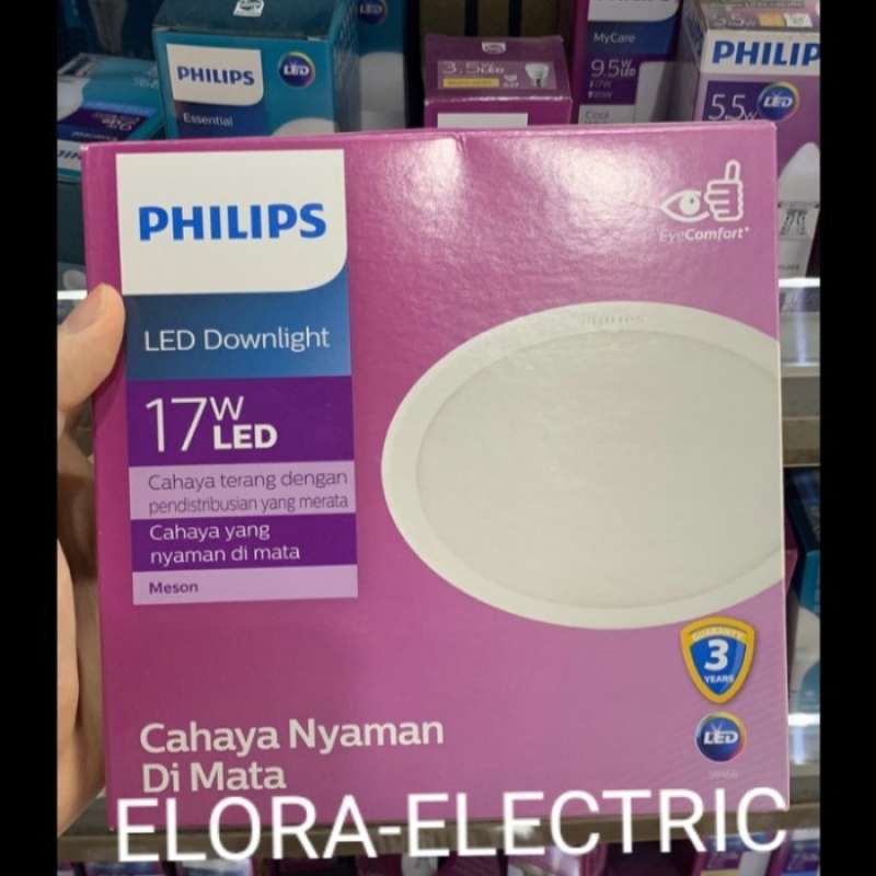 Promo Philips Downlight Led Meson 17w 17 W 17watt Inbow Bulat Diskon 29 ...