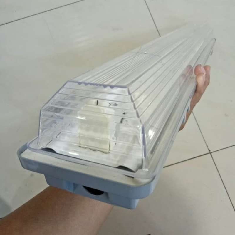 Promo Kap Lampu Neon Panjang TL T8 2x36 watt atau 2x40 watt waterproof ...